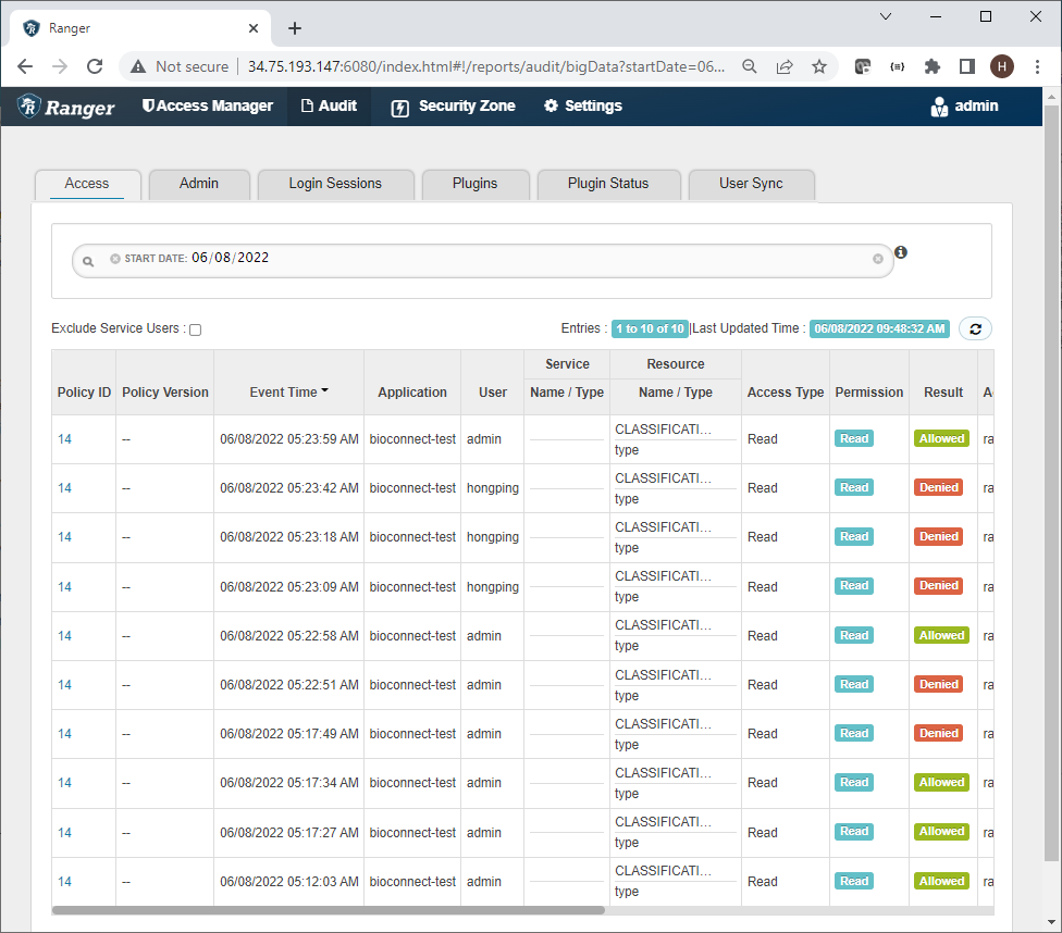 Authorization Service - BioConnect User Guide