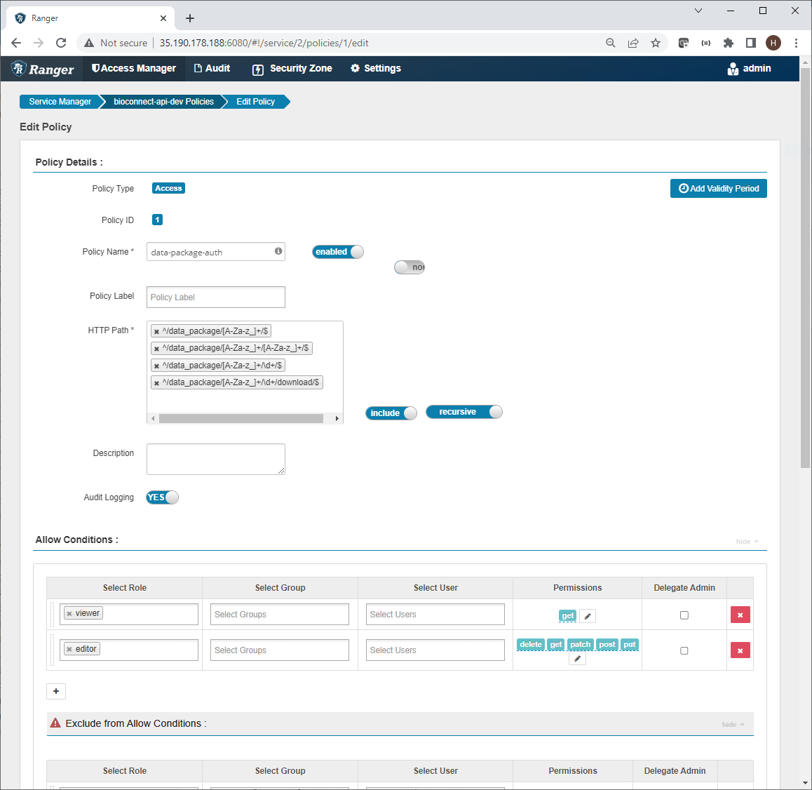 Authorization Service - BioConnect User Guide