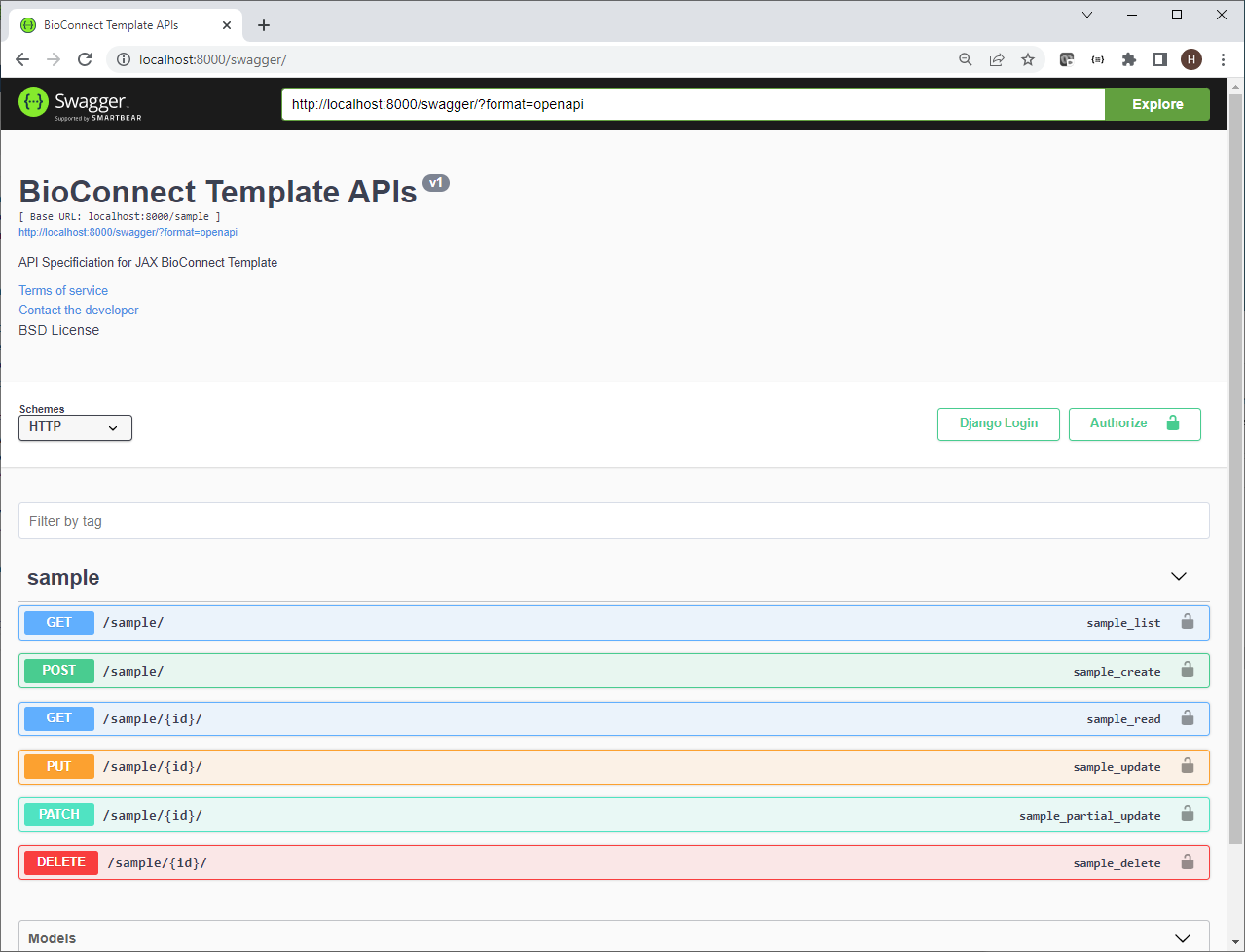 BioConnect Authorization Template: Django Application: - BioConnect User Guide
