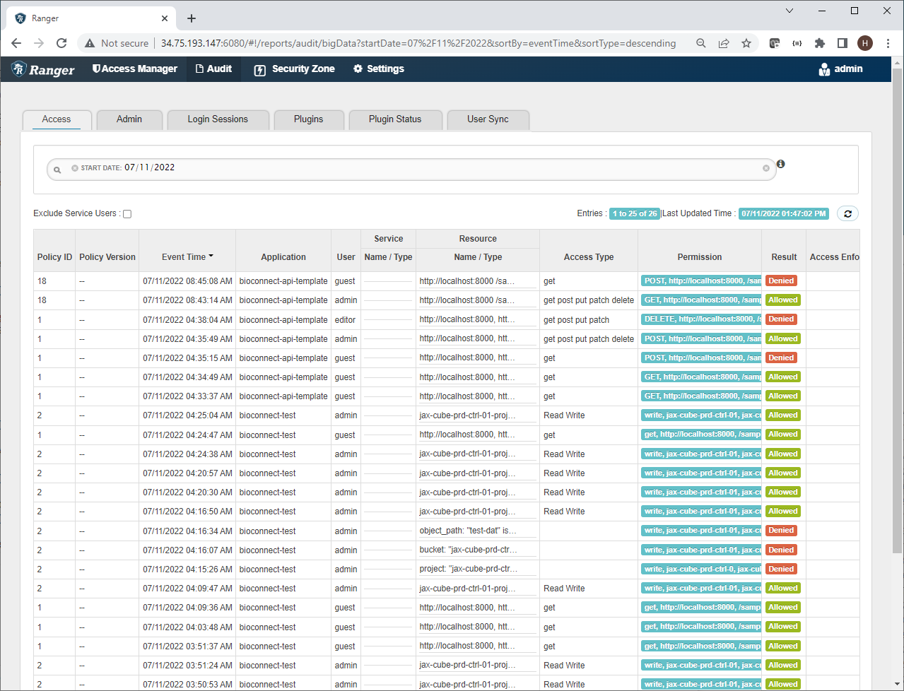 Bioconnect Authorization Template Django Application Bioconnect User Guide